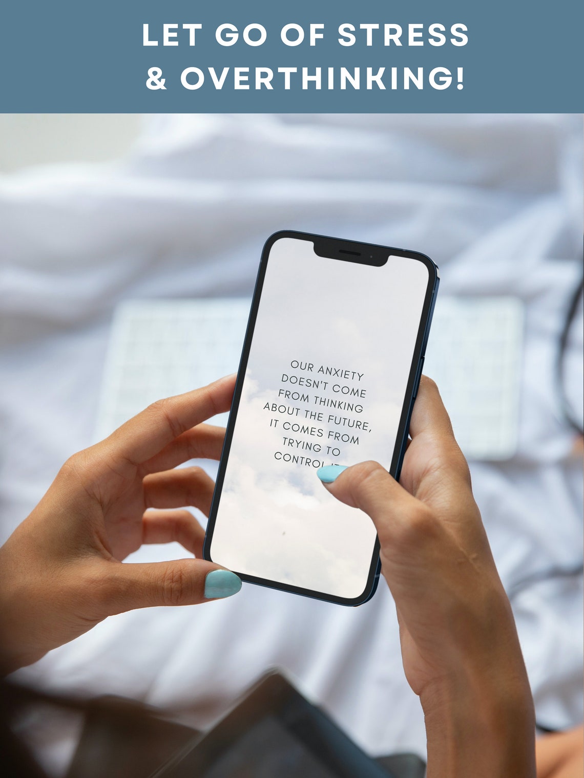 11 iPhone Wallpapers Stress Relief Quotes, Overthinking, Anxiety ...