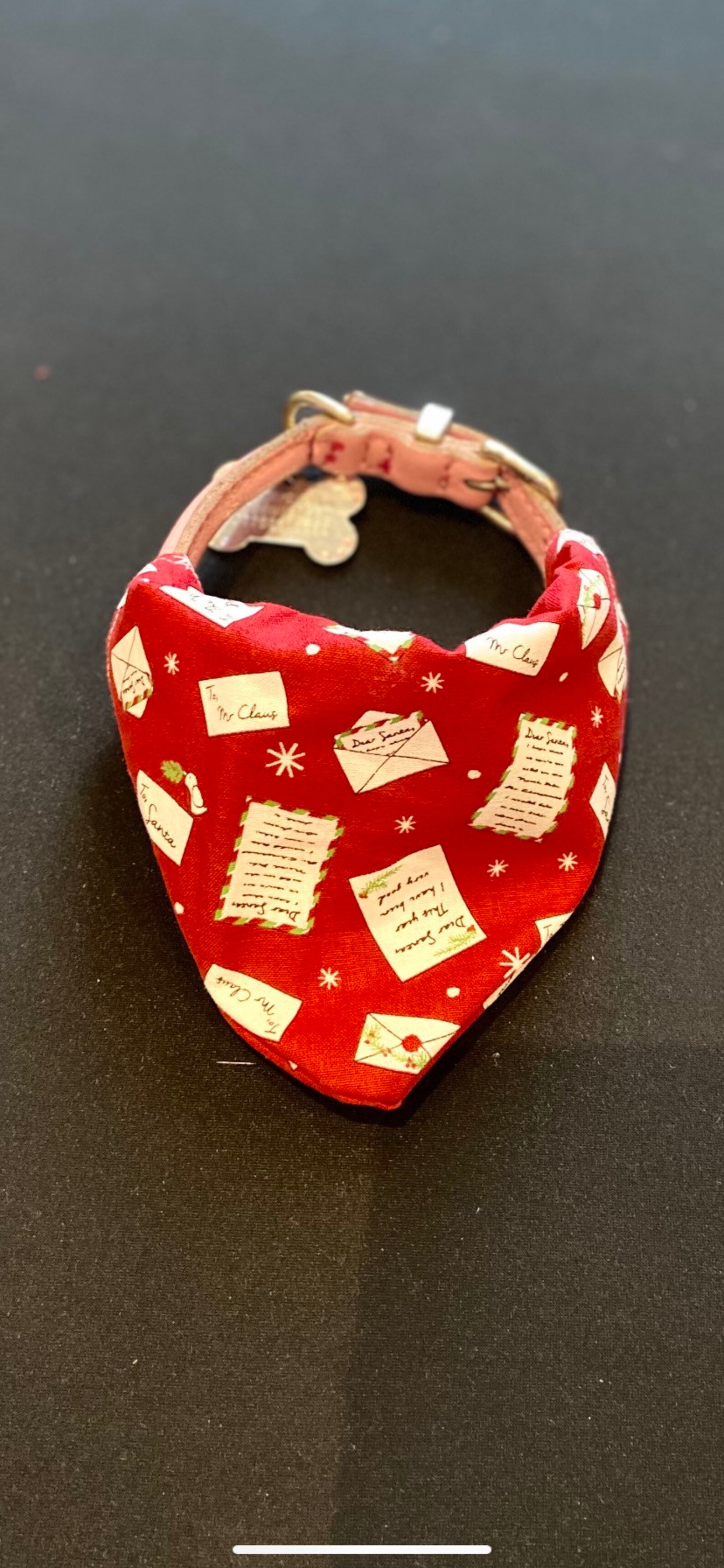 Christmas Red Letter to Santa Over the Collar Bandana - Etsy