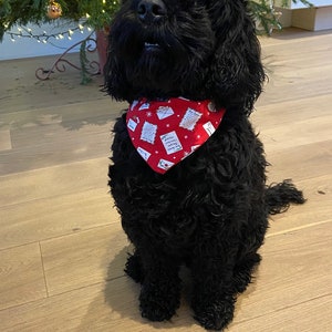Christmas Red Letter to Santa Over the Collar Bandana - Etsy