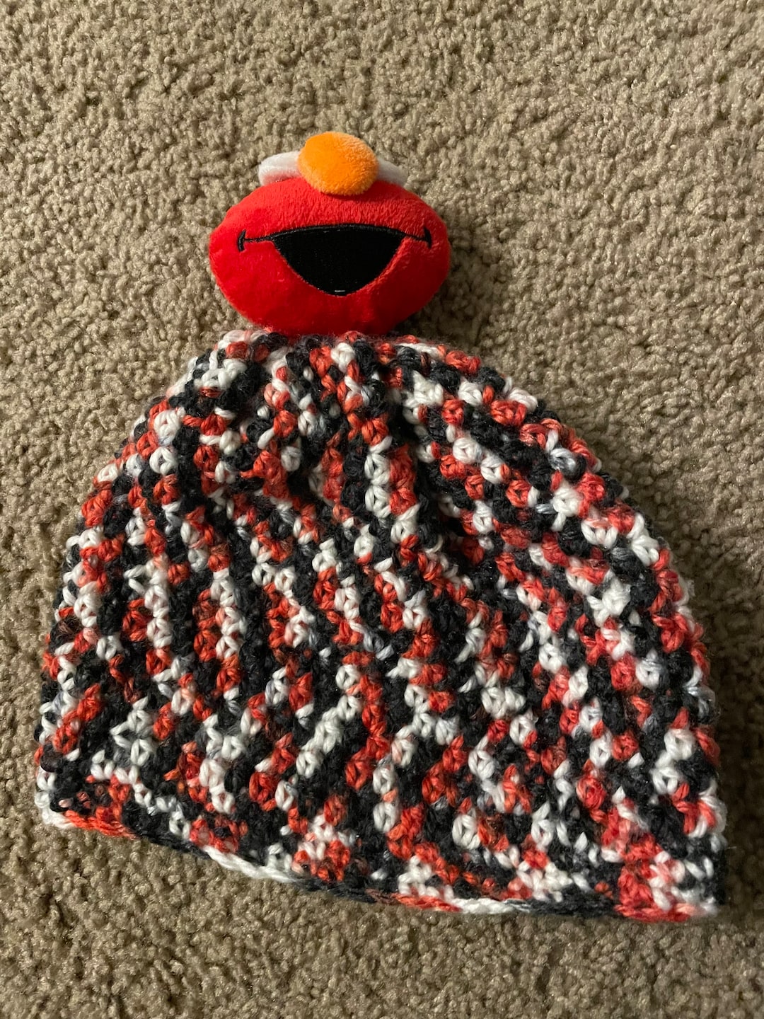 Handmade Crochet Sesame Street ELMO Hat Toboggan - Etsy