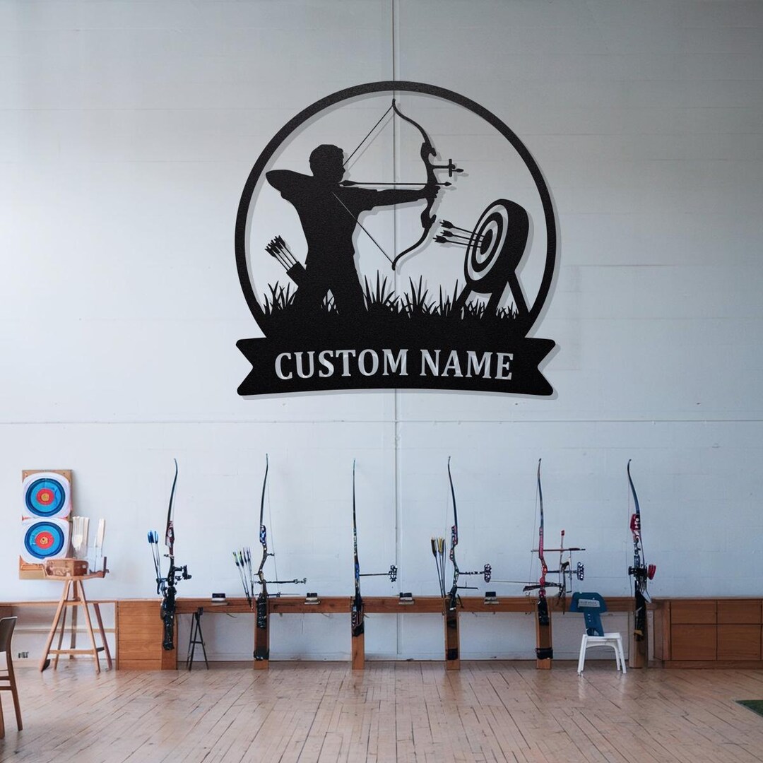 Custom Heartbeat Love Archery Male Led Lights Wall Deco Personalized ...