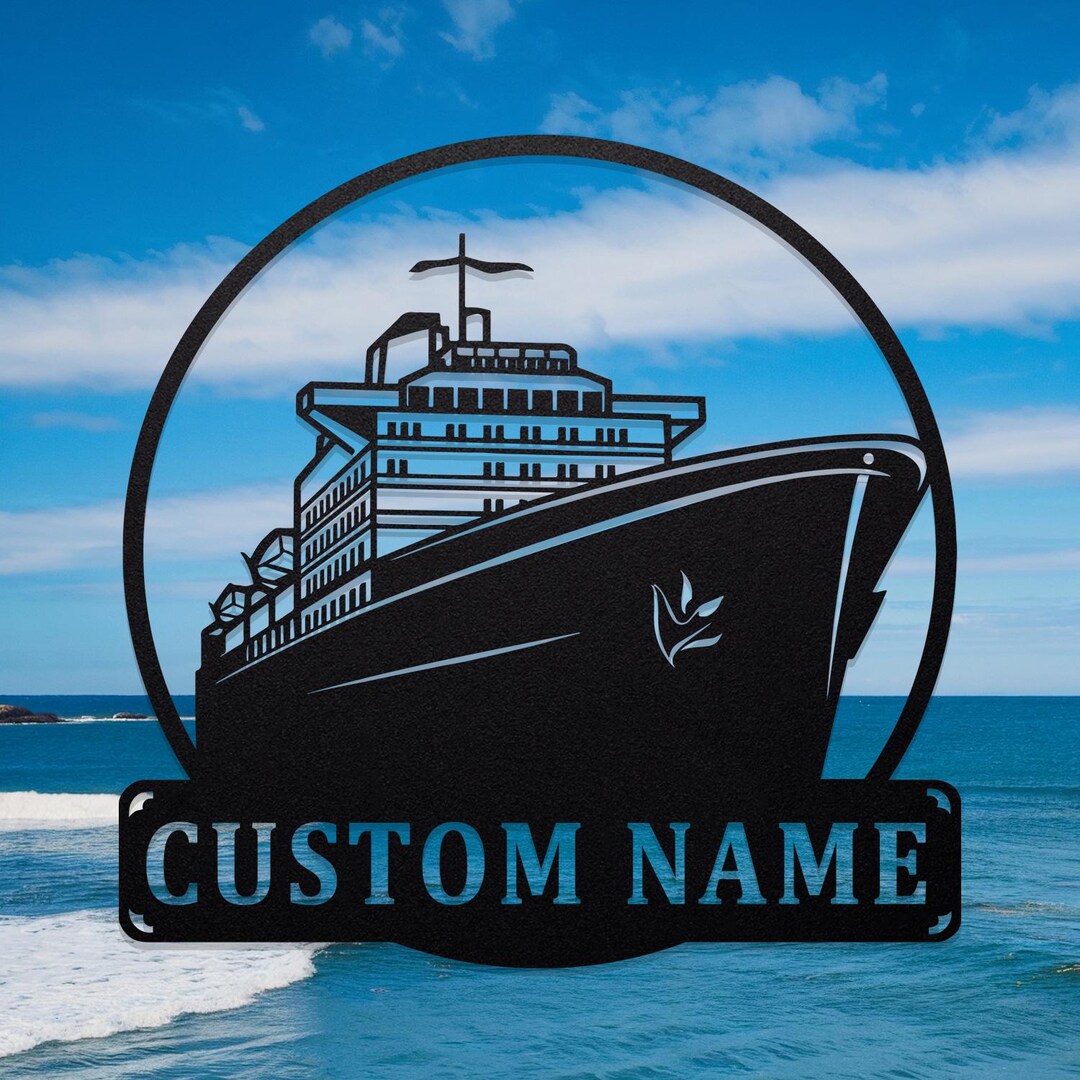 Custom Lake Freighter Ship Metal Wall Art LED Light Personalized Boat ...