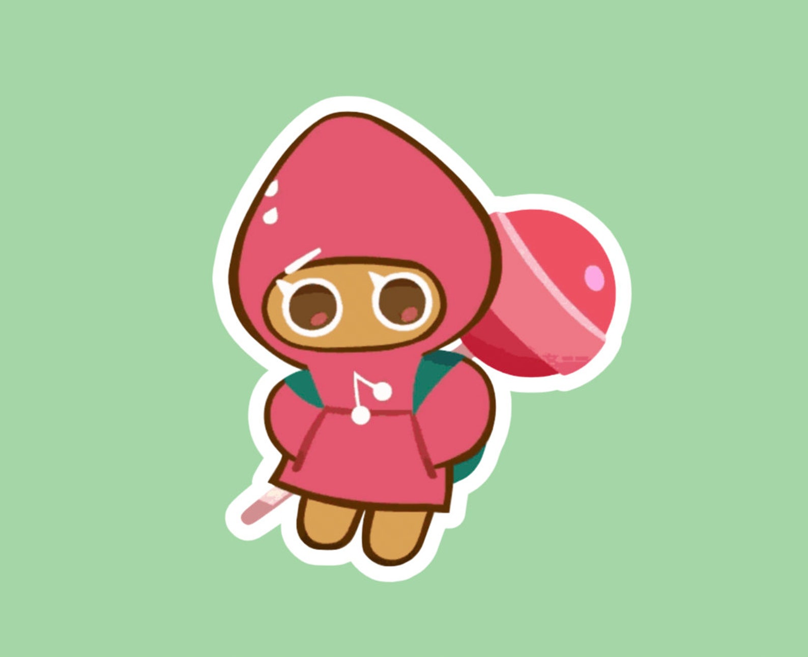 Cookie Run Kingdom Strawberry Cookie Sticker - Etsy