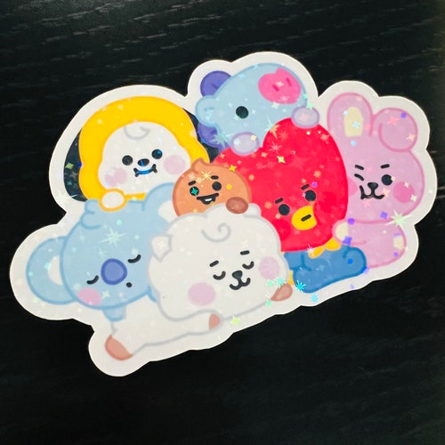 BTS BT21 Baby Holographic Sticker - Etsy