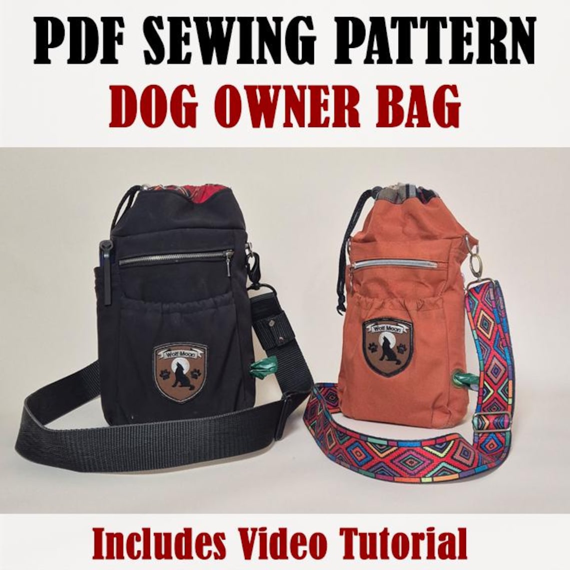 Dog Owner Bag Sewing Pattern - Etsy