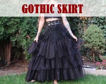 Gothic Layered Skirt PDF Sewing Pattern - Etsy
