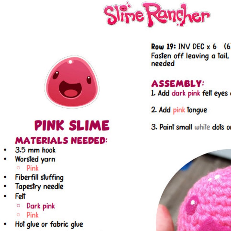 Slime Rancher Slimes Crochet Pattern PDF - Etsy