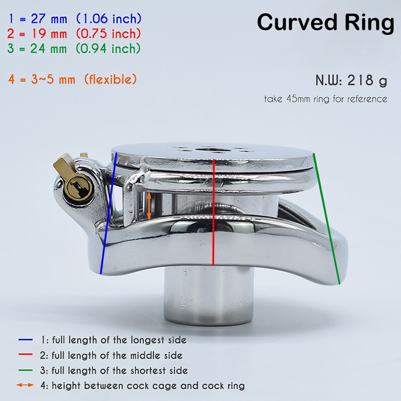 Inverted Plugged Cylinder Chastity Cage For Couple Stainless Steel