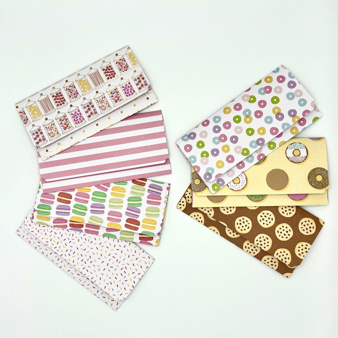 Sweet Treats Money Envelopes, Set of 7 Reusable Cash Envelopes With ...