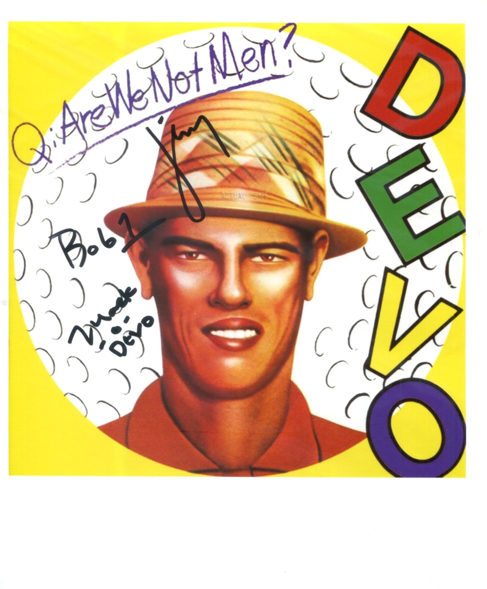 Superb Devo Hand-signed 10" X 8" Photo - Etsy