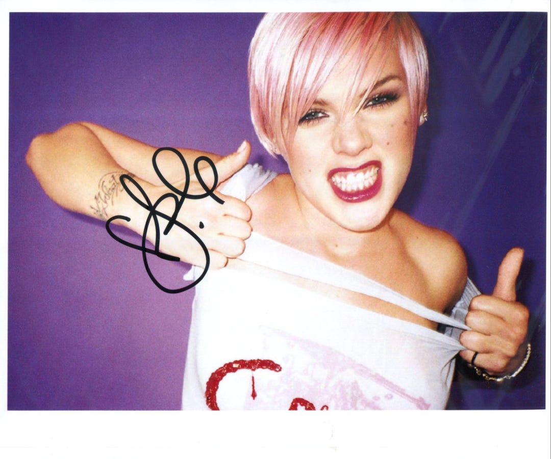 Superb Pink Hand-signed 10" X 8" Photo - Etsy