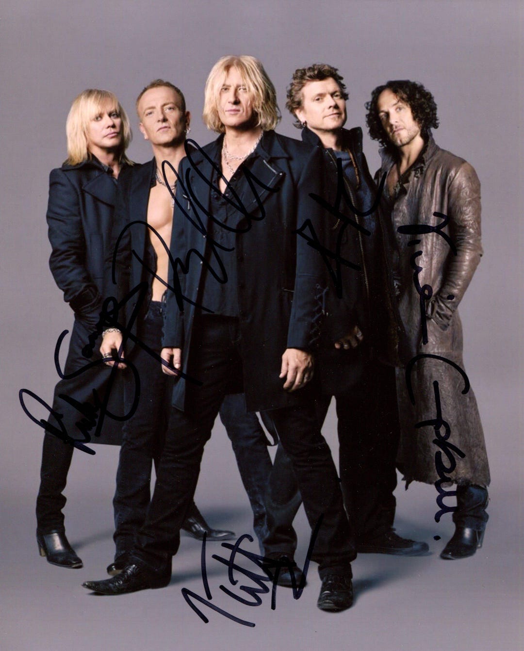 Superb Def Leppard Hand-signed 10" X 8" Photo - Etsy