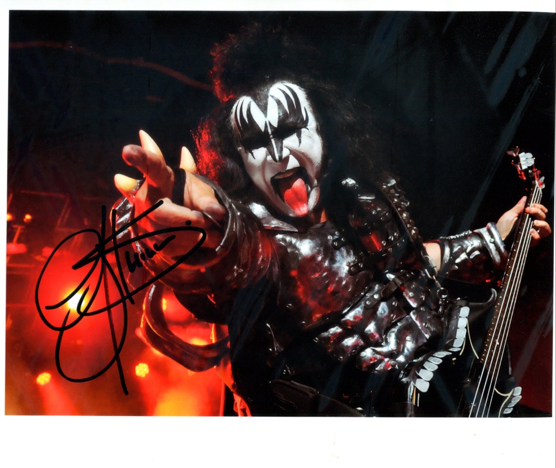 Superb Gene Simmons Hand-signed 10" X 8" Photo - Etsy