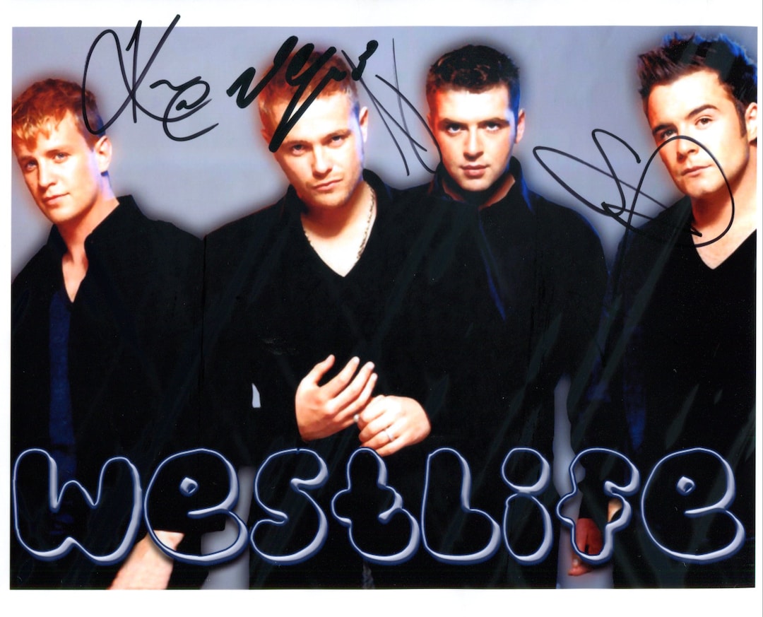 Superb Westlife Hand-signed 10" X 8" Photo - Etsy