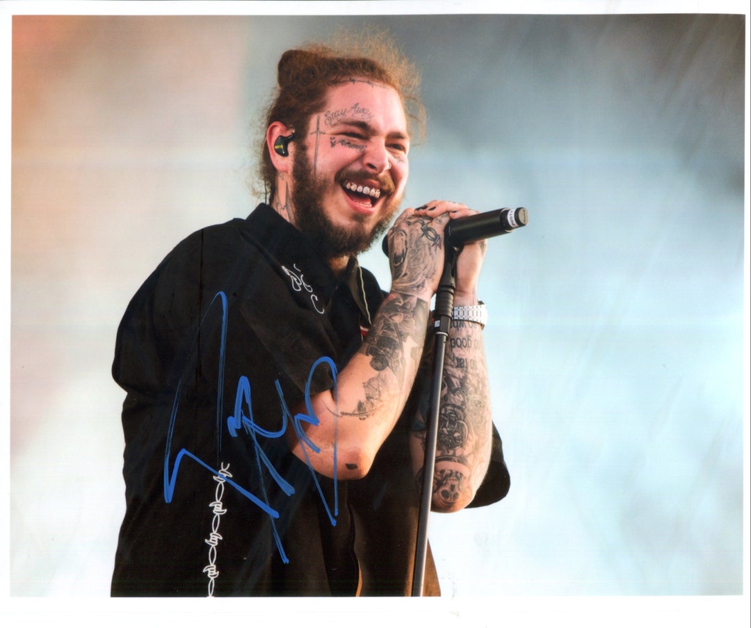 Superb Post Malone Hand-signed 10 X 8 Photo - Etsy