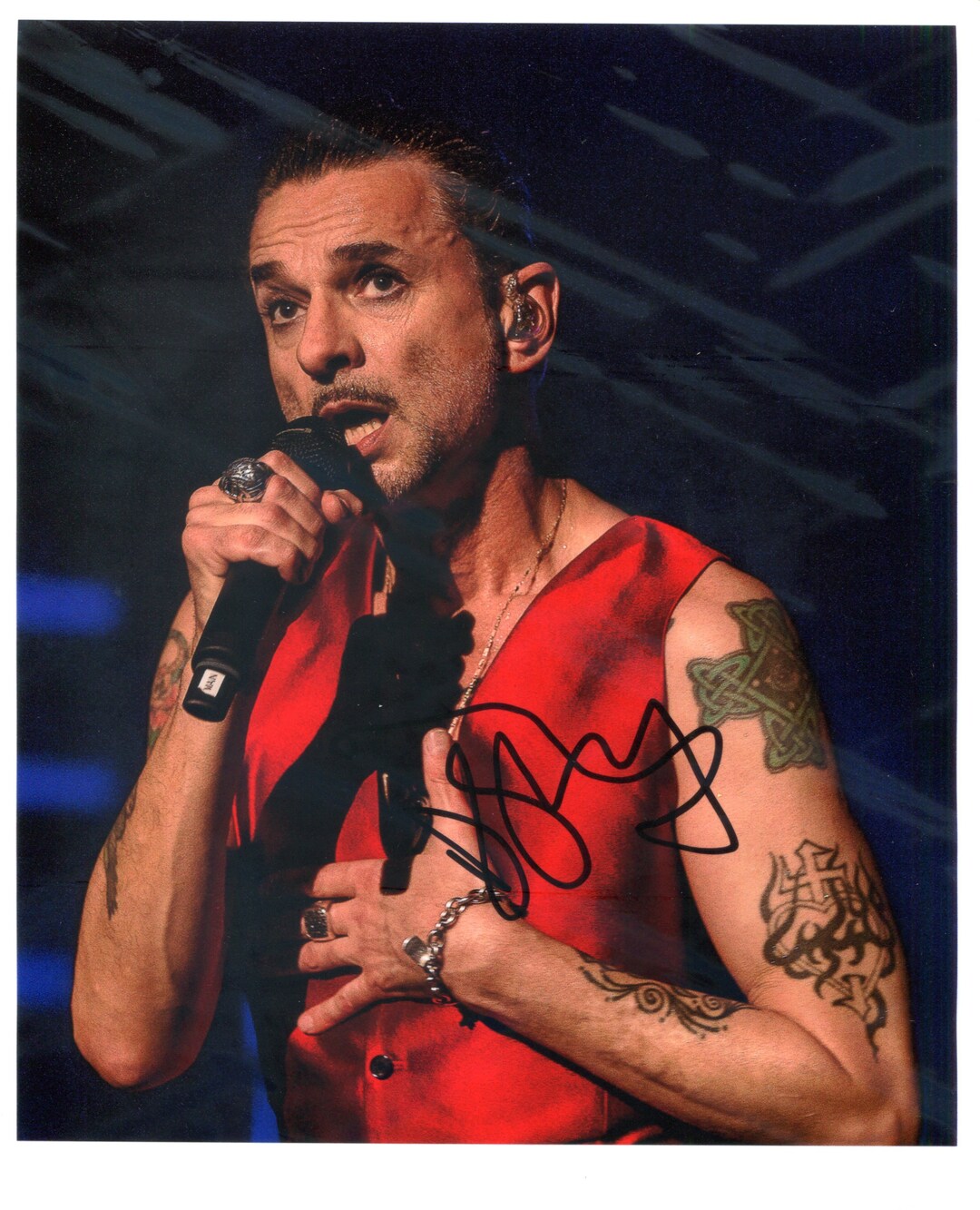 Superb Dave Gahan Hand-signed 10" X 8" Photo - Etsy