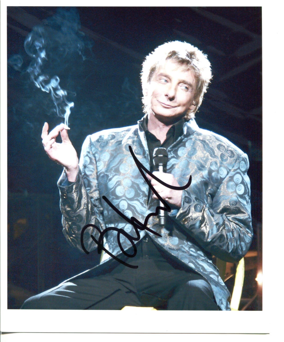 Superb Barry Manilow Hand-signed 10" X 8" Photo - Etsy