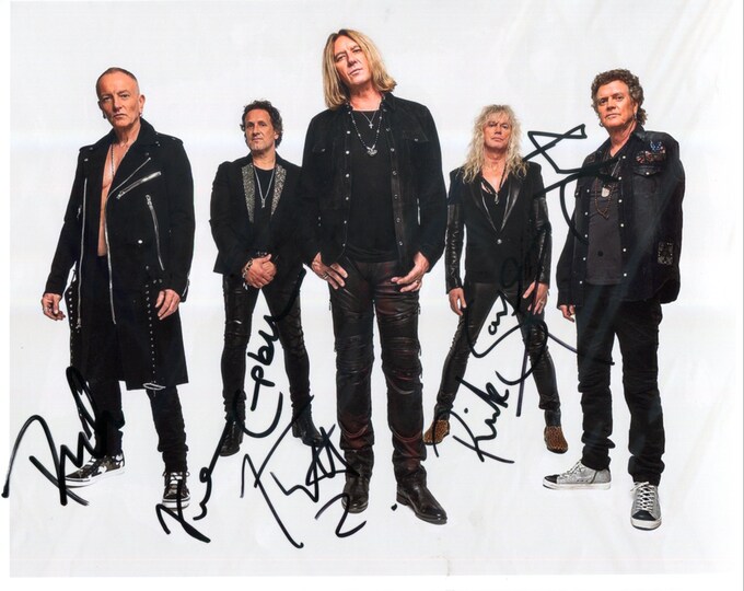 Superb Def Leppard Hand-signed 10" X 8" Photo - Etsy