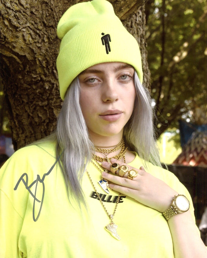 Superb Billie Eilish Hand-signed 10" X 8" Photo - Etsy