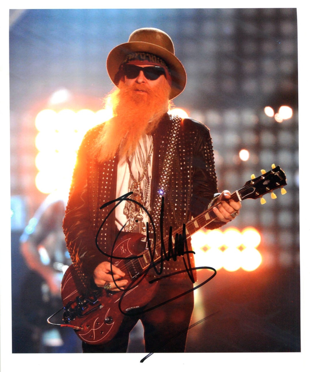 Superb Billy Gibbons Hand-signed 10" X 8" Photo - Etsy
