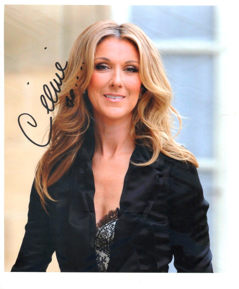 Superb Celine Dion Hand-signed 10 X 8 Photo - Etsy