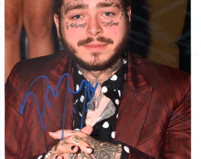 Superb Post Malone Hand-signed 10 X 8 Photo - Etsy