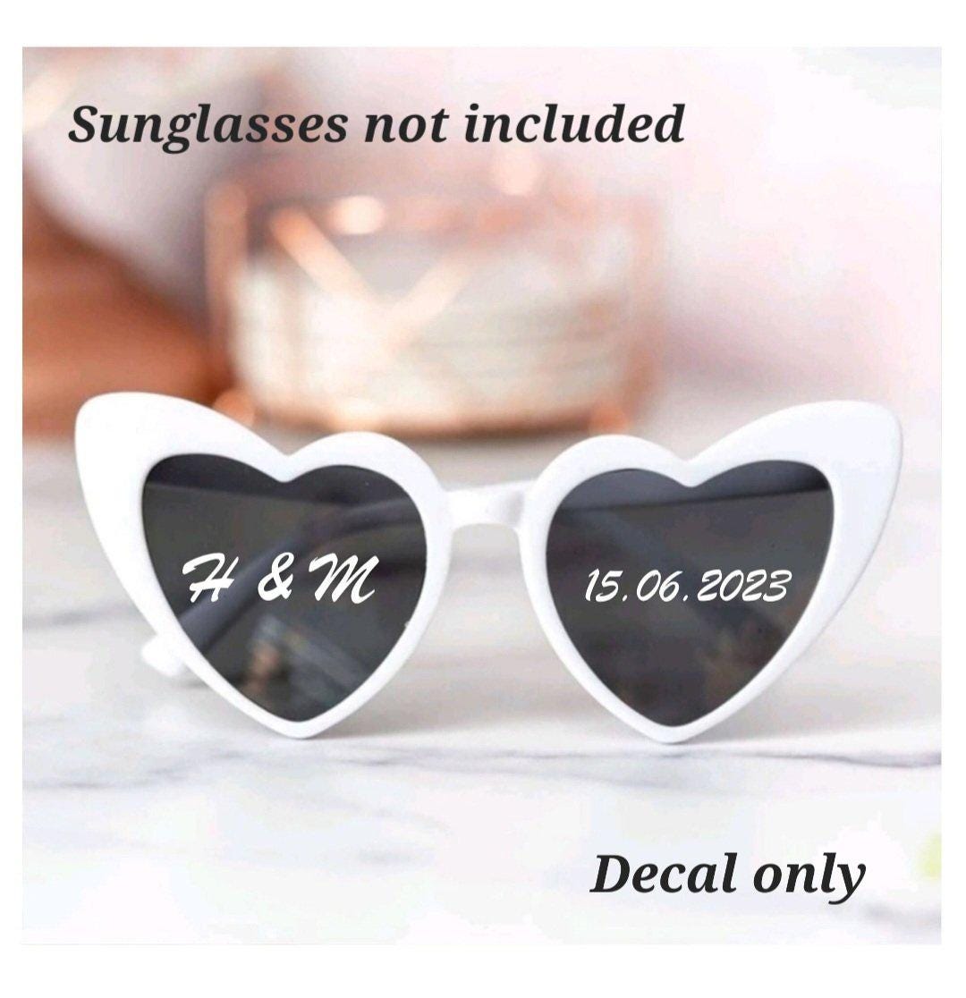 Custom Bride Sunglasses Decal: Bachelorette Party Favors - Etsy