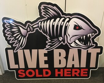 Fish Skeleton Sign - Etsy