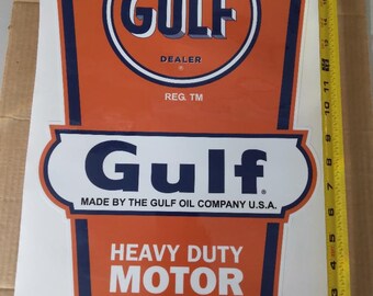 Gulf Oil Sticker - Etsy