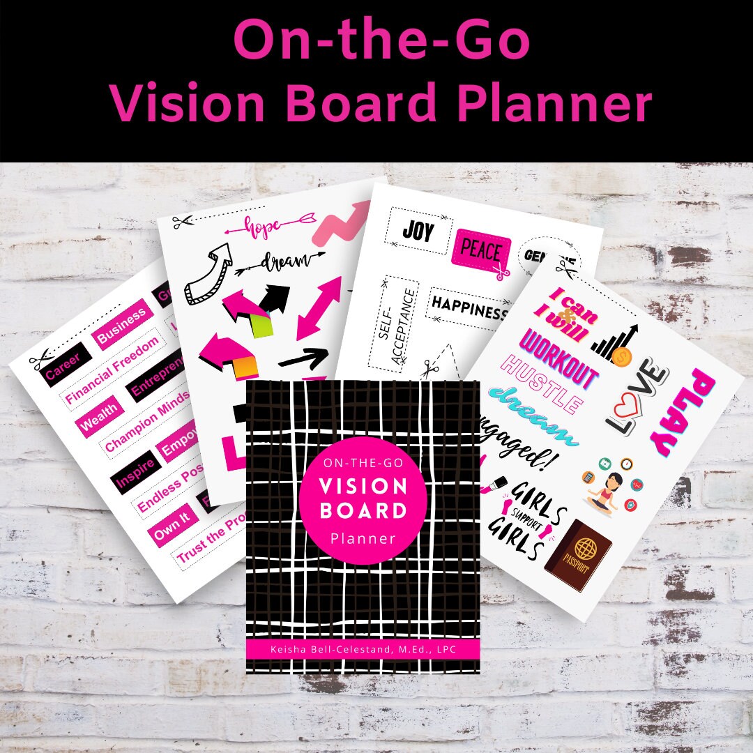 On-the-go Vision Board Planner - Etsy