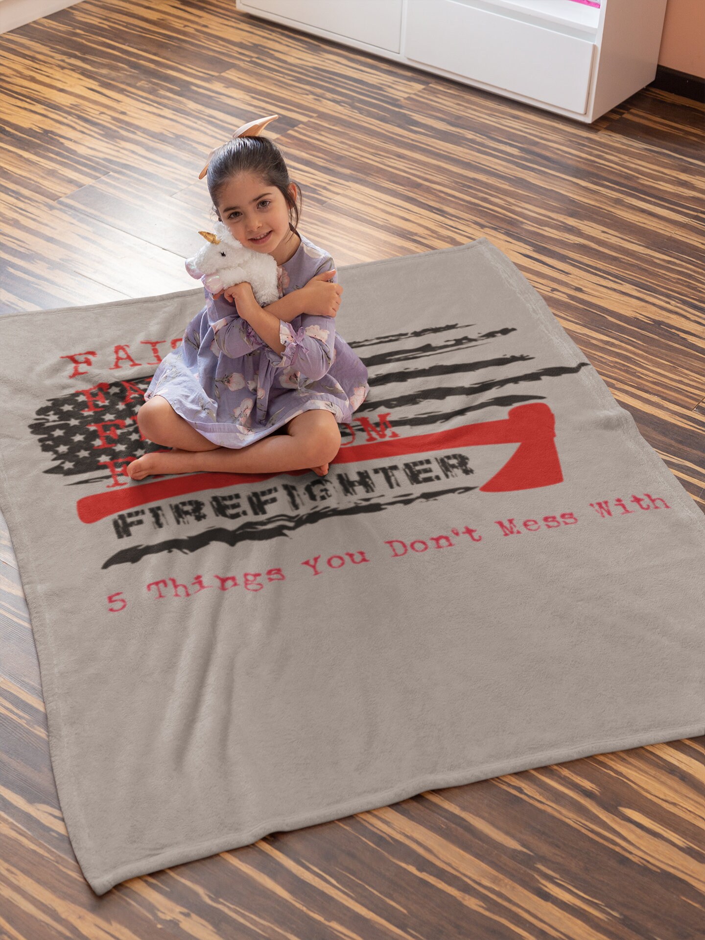 Firefighter Gift, Firefighter Throw, Firefighter Blanket, Thin Red Line ...