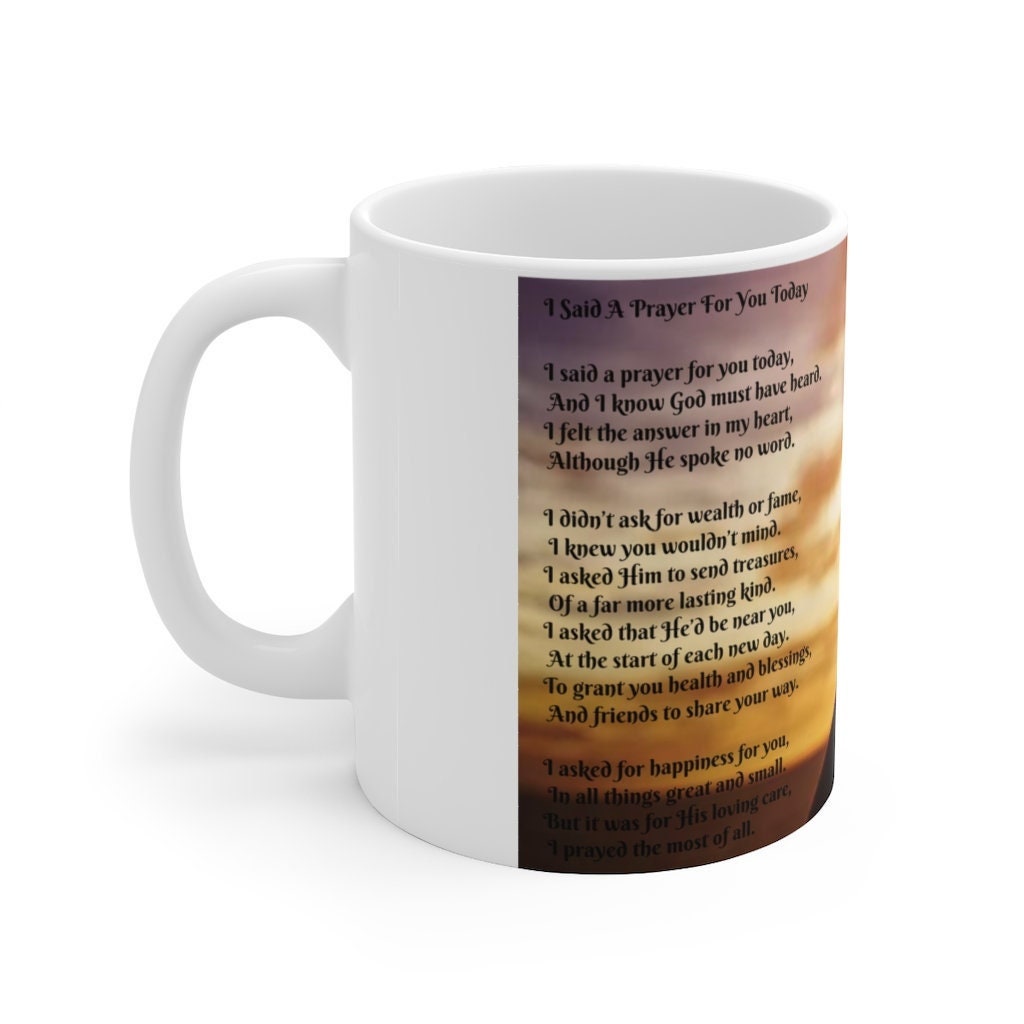 Prayer Mug, I Said A Prayer for You, Coffee Mug, Christian Gift, Tea ...