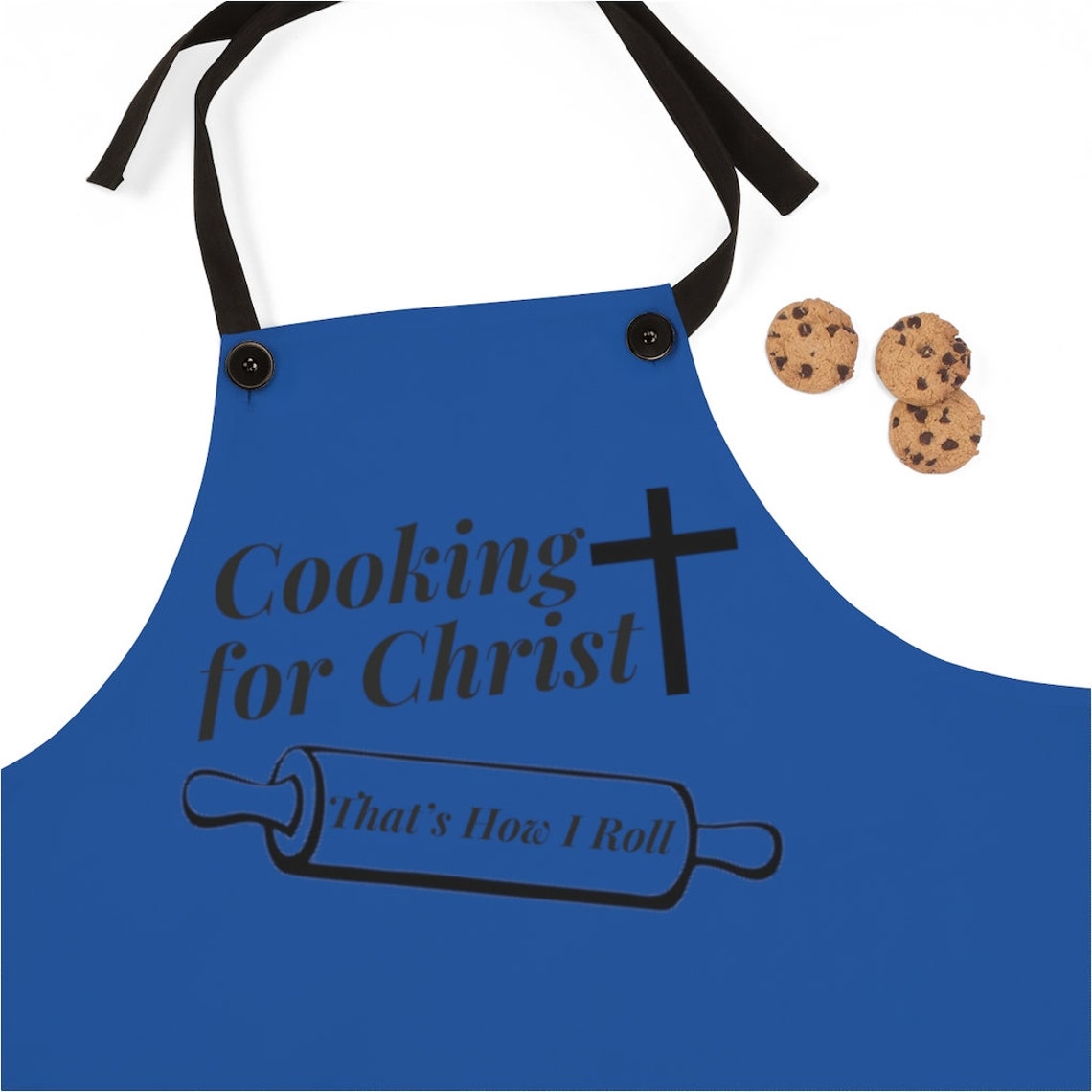 Cooking for Christ, Christian Apron, Religious Gift, Church Gift, Apron ...
