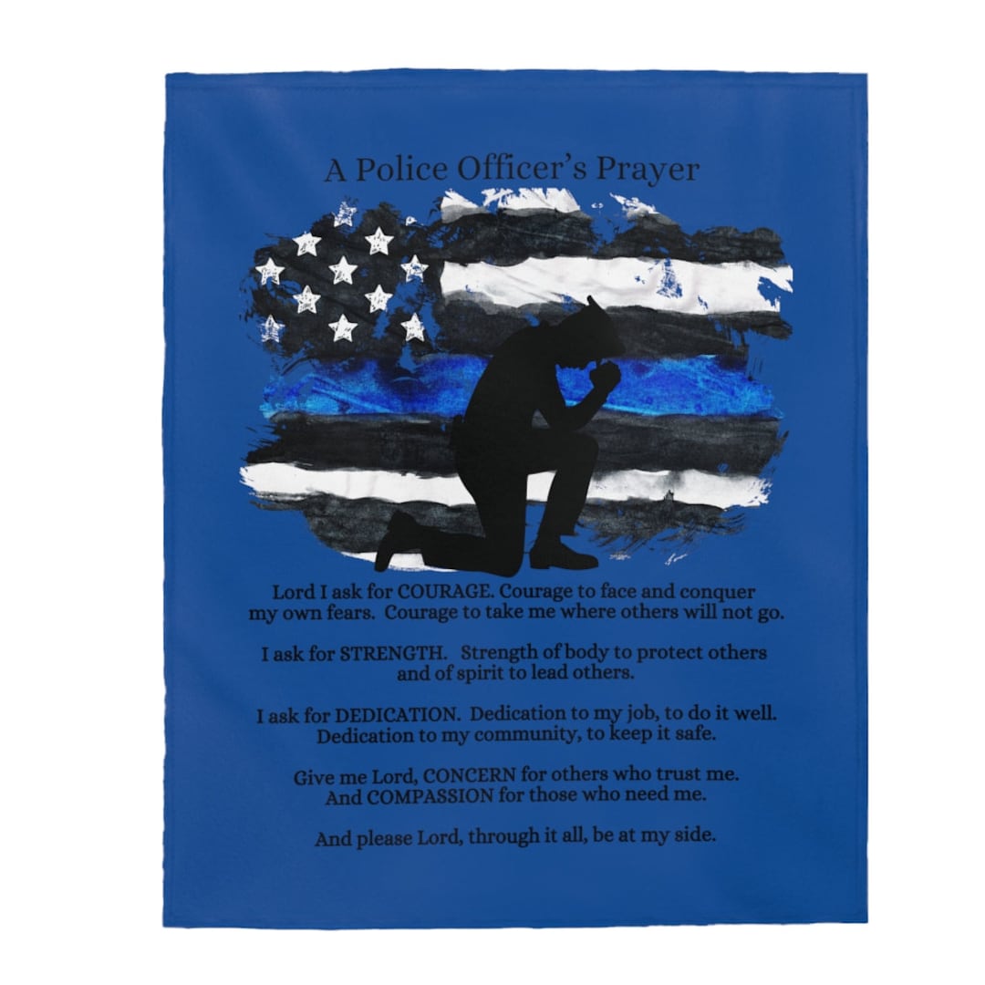 Police Officer Gift, Police Officer’s Prayer, Officer Gift, Christian ...