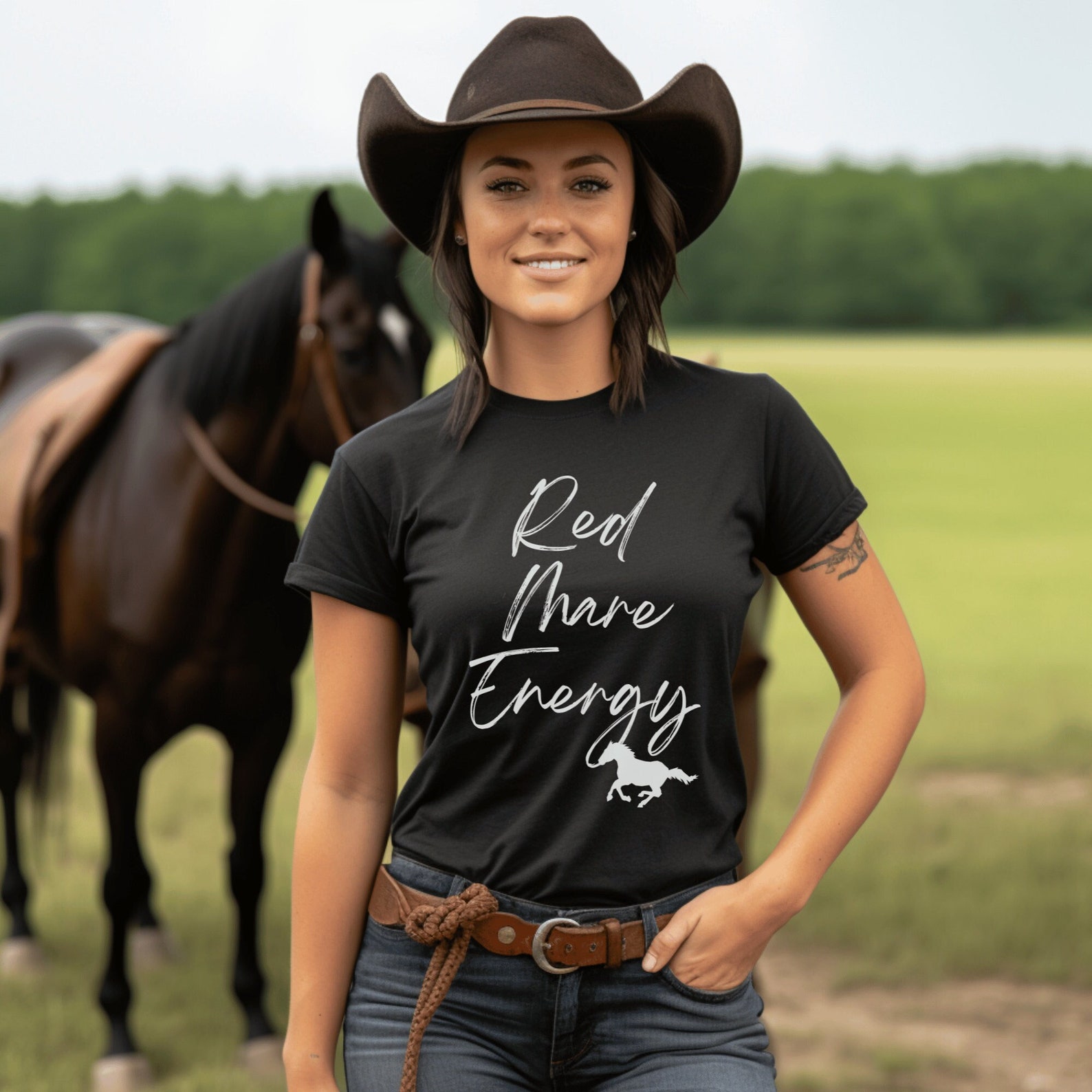 Mare Horse Lovers Shirt, Red Mare Energy - Etsy