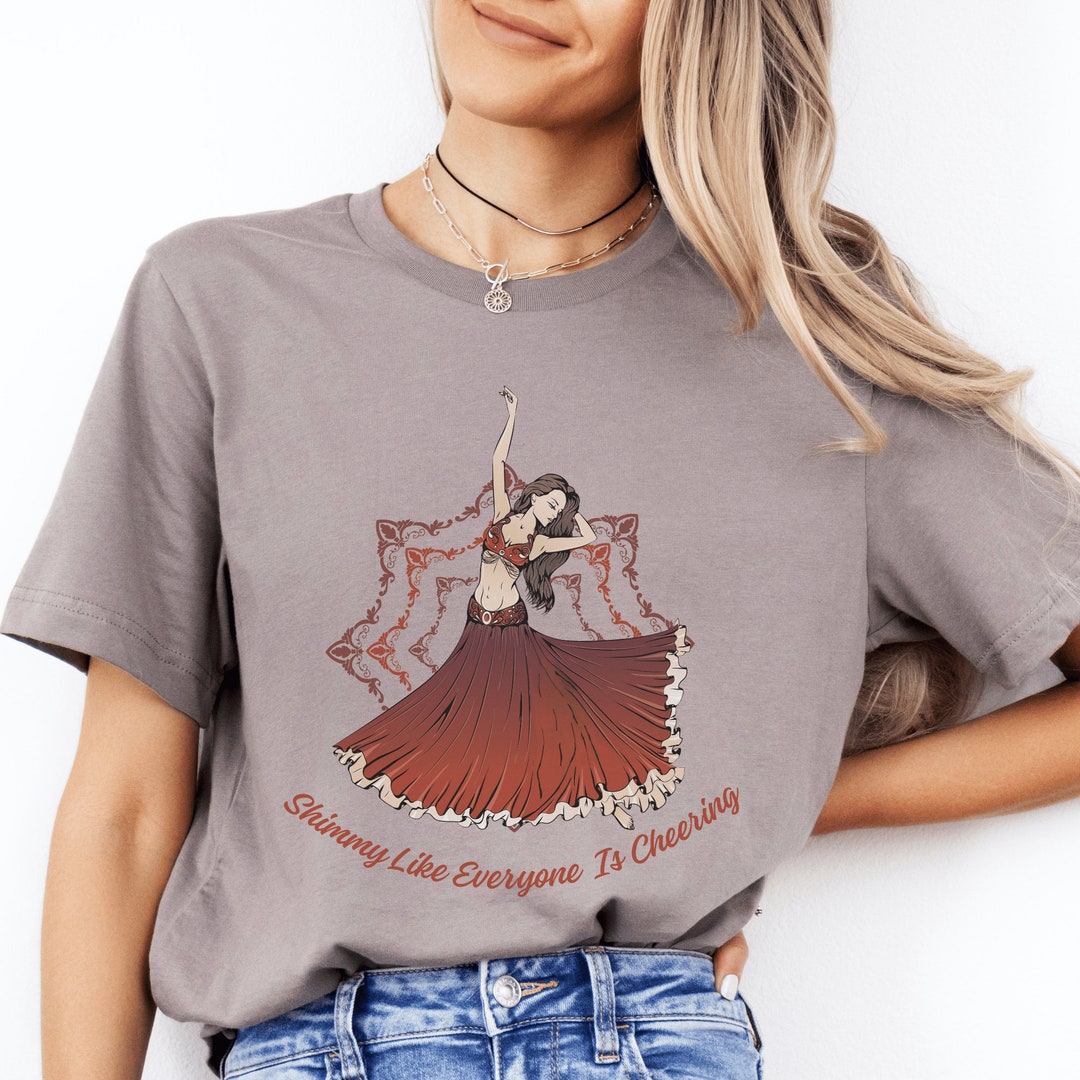Unique Shimmy-inspired Belly Dance Shirt for Dancers - Etsy