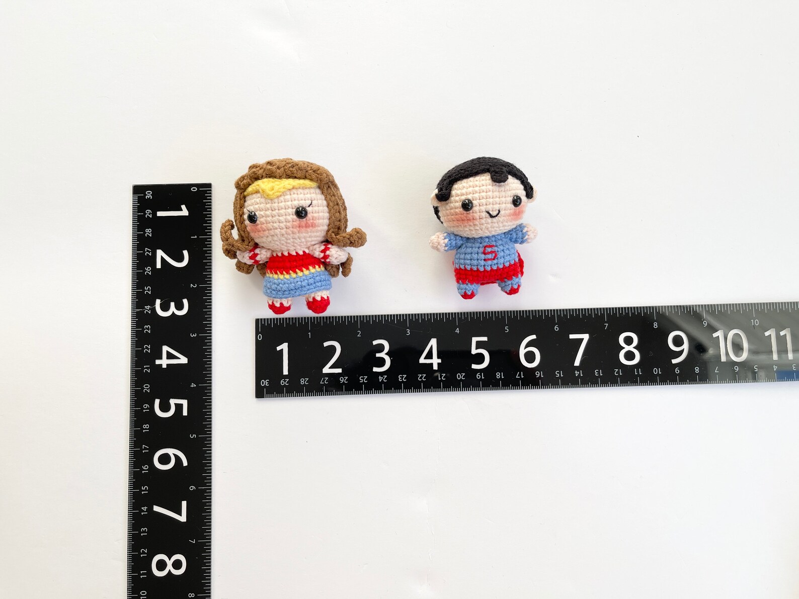 Superheroes Mini Sets for Kids, Crochet Stuffed Superheroes Doll ...
