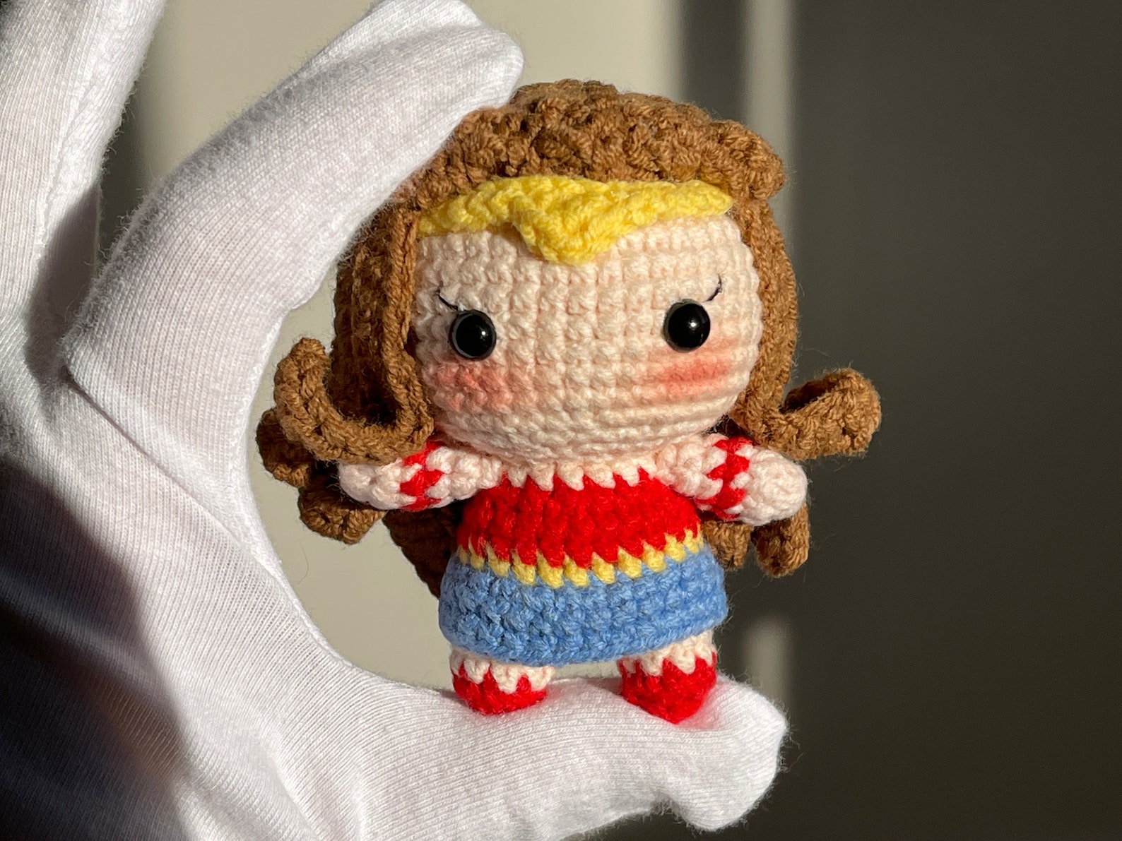 Superheroes Mini Sets for Kids, Crochet Stuffed Superheroes Doll ...
