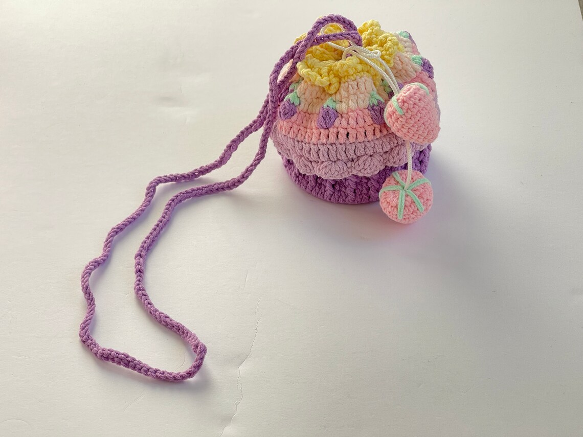 Crochet Cake Bag Crossbody Sweet Bag Handmade Bagamigurumi - Etsy