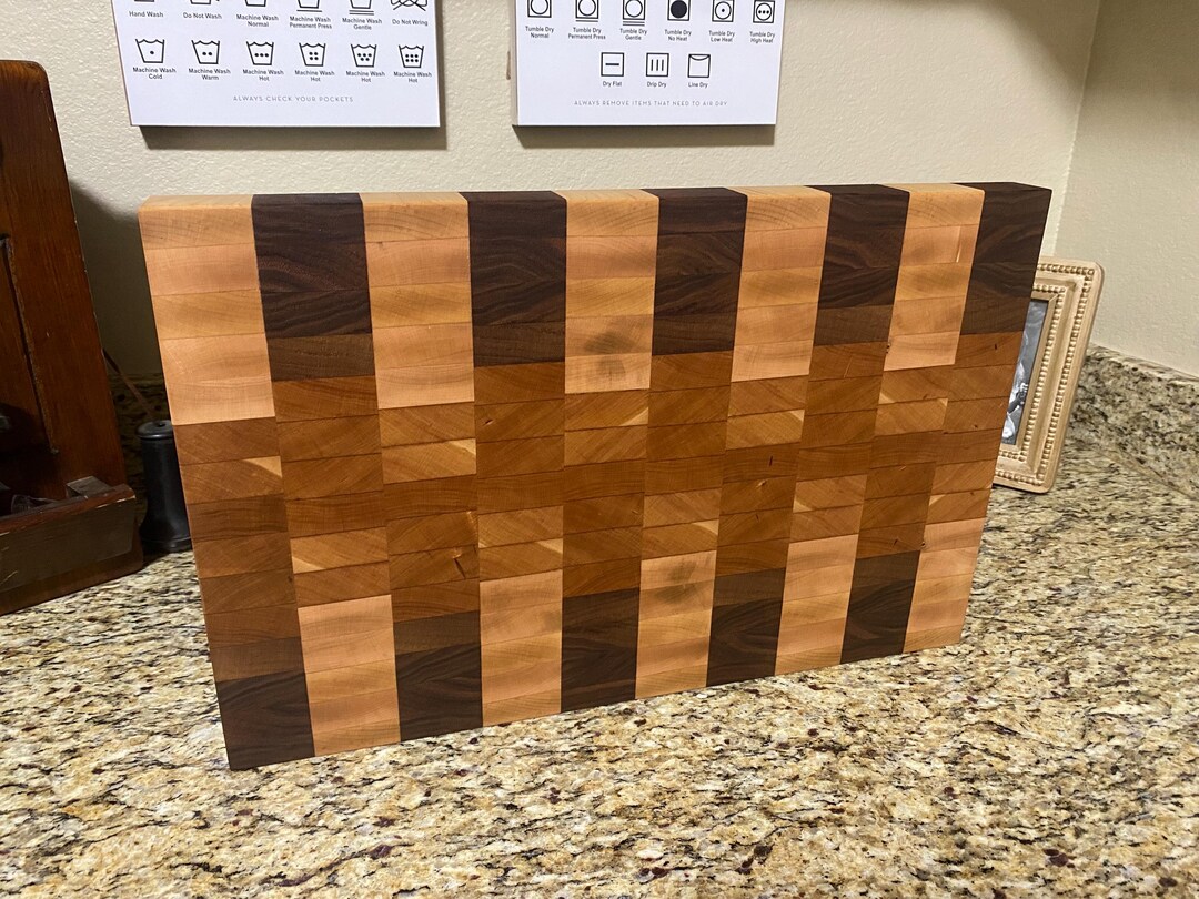 Walnut Cherry Maple End-grain Cutting Board - Etsy