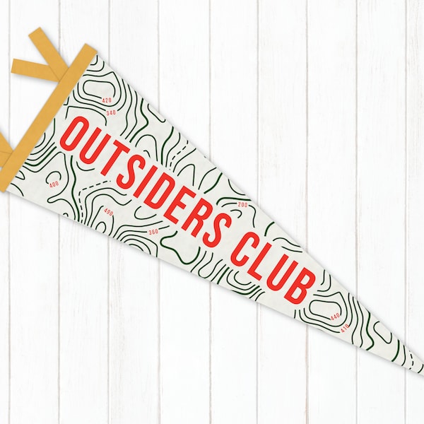 Camping Pennant - Etsy