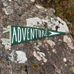 Adventure Pennant Flag | Wall Hanging | Felt Pennant | Kids Bedroom ...