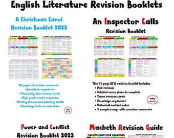 A Christmas Carol GCSE Revision Resources - Etsy UK