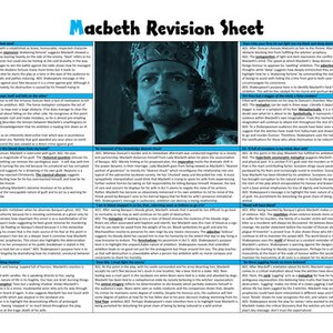 Macbeth Character Revision - Etsy