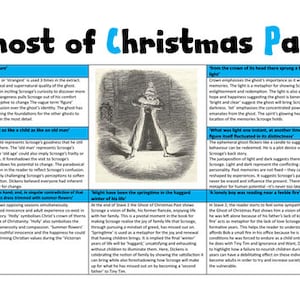 A Christmas Carol Character Revision Sheets - Etsy