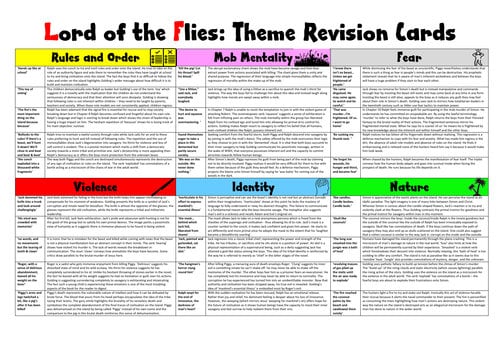 Lord of the Flies GCSE Revision Booklet - Etsy UK