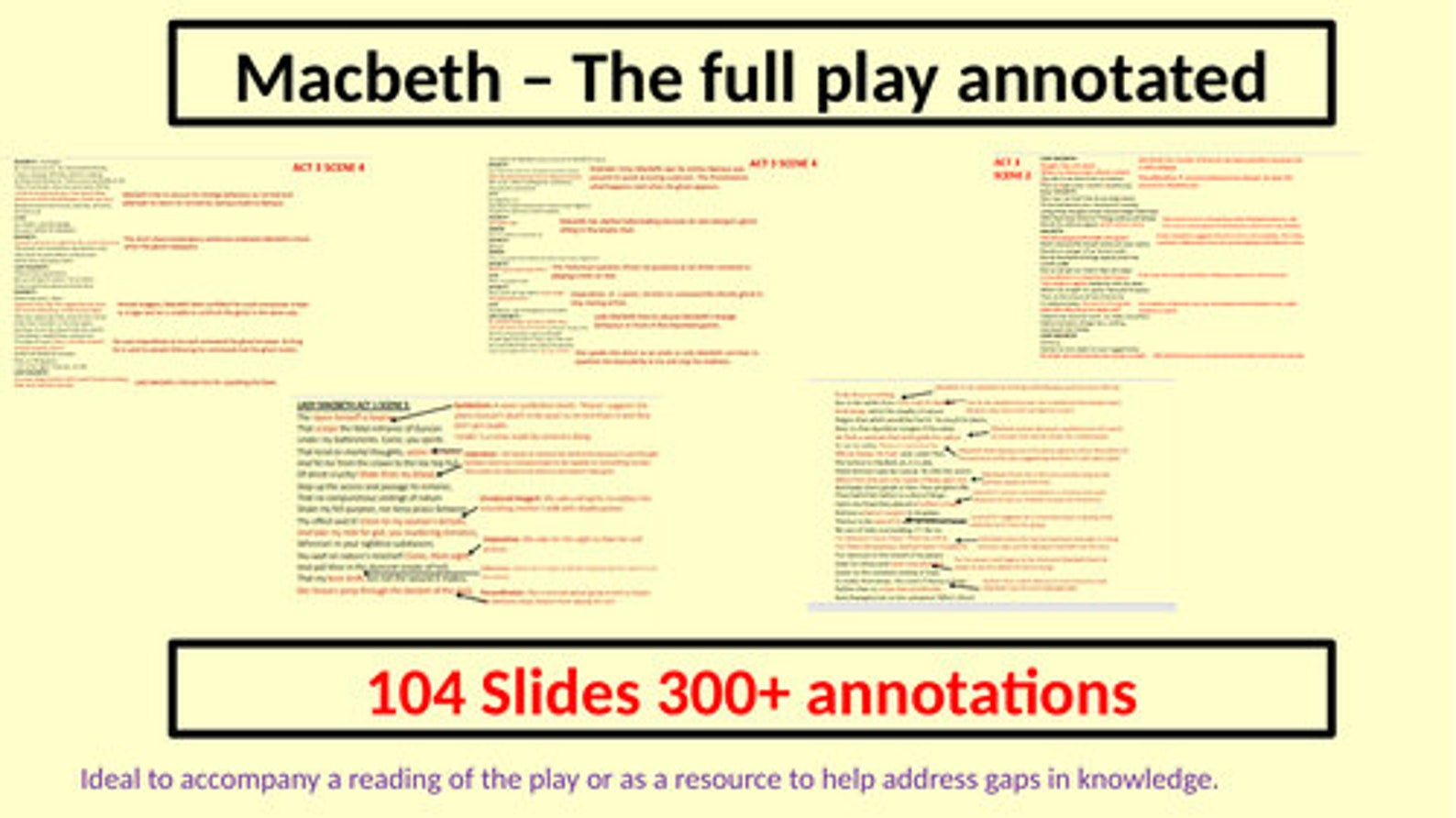 Macbeth GCSE Revision Part 2 - Etsy