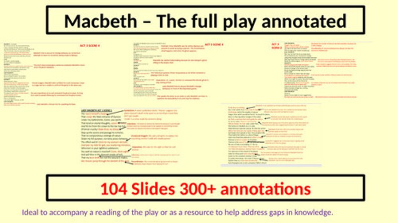 Macbeth GCSE Revision Part 2 - Etsy