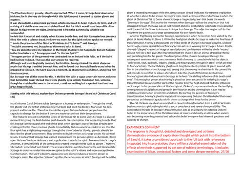 A Christmas Carol 10 Grade 9 Model Responses for Revision - Etsy
