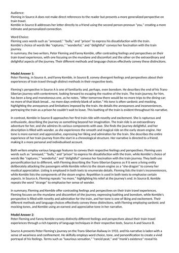 AQA English Language Paper 2 2023 Model Answers Grade 9 - Etsy UK